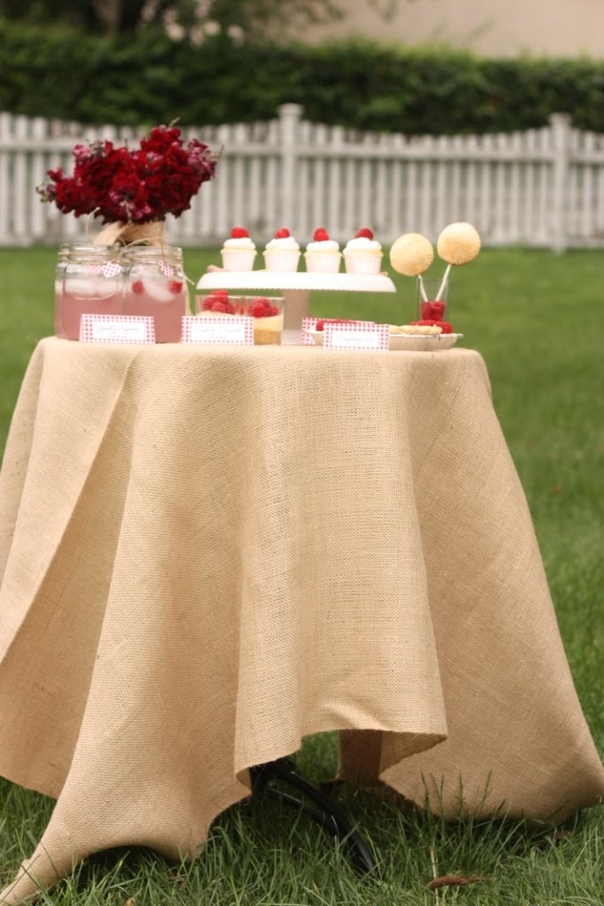 Rustic Raspberry Dessert Table - Oh My Creative